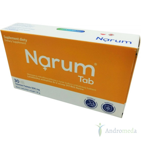 Narum Tab 500 mg, 30 tabletek - Bio sklep Andromeda